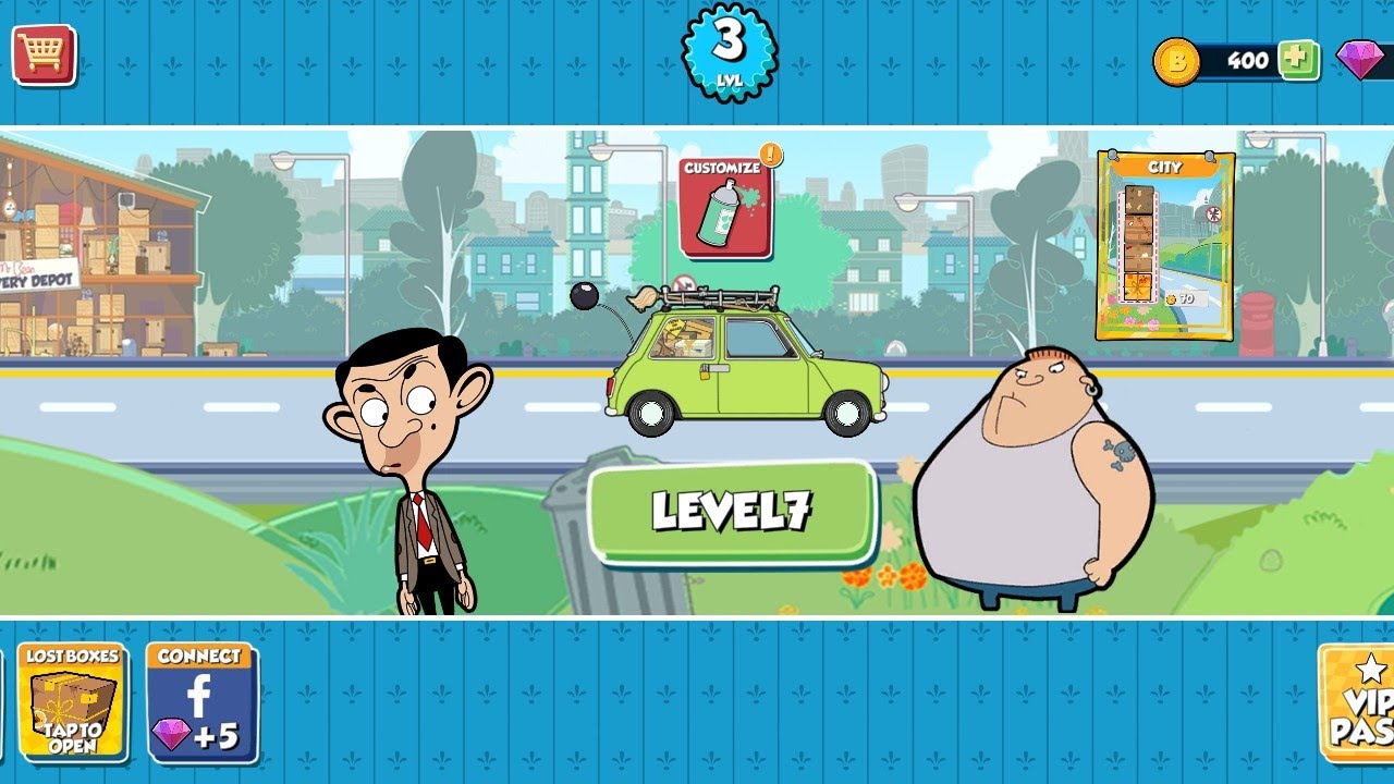 Best delivery man mr bean ( driving game ) - YouTube