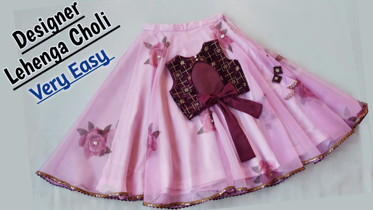 Designer Lehenga Choli Cutting and Stitching/Full Umbrella Lehenga ...