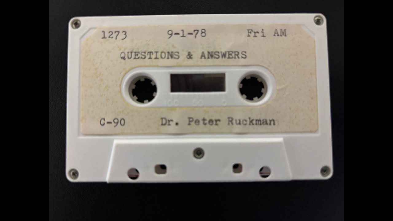 Questions And Answers - Dr. Peter Ruckman September 1,1978 - YouTube