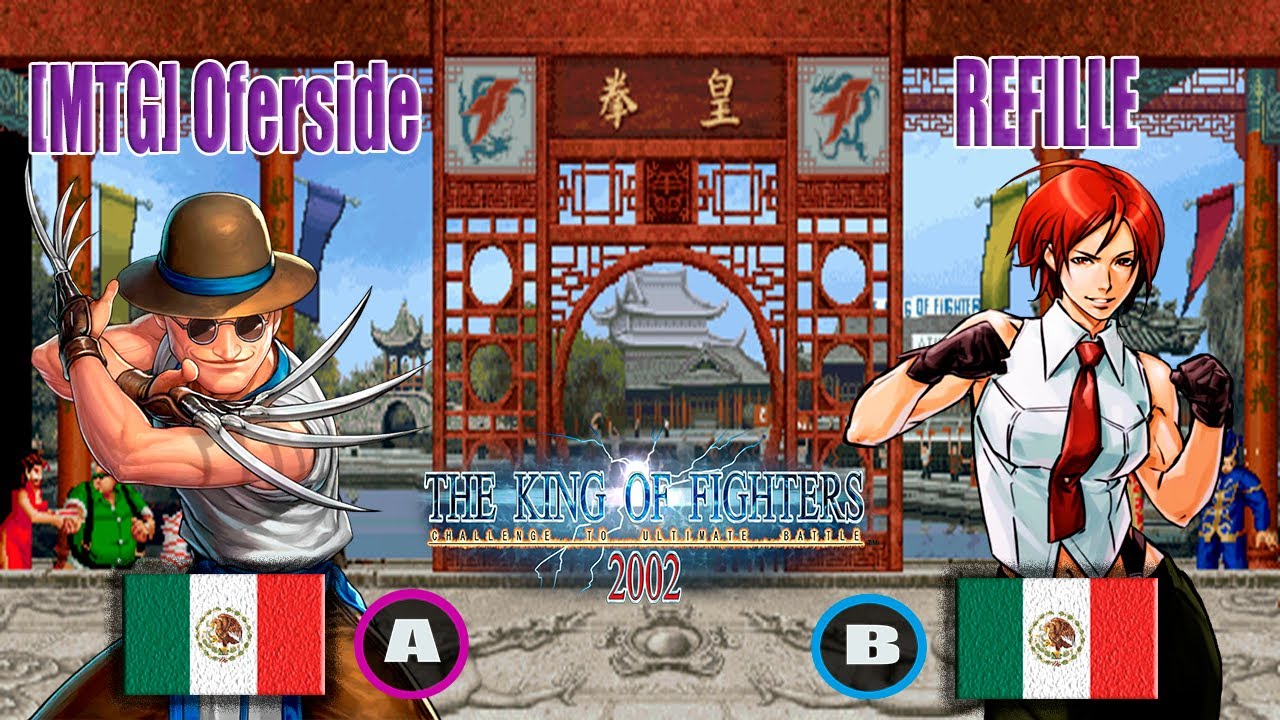 KOF 2002 PLUS - [MTG] Oferside (MEX) VS REFILLE (MEX) #fightcade2 #kof ...