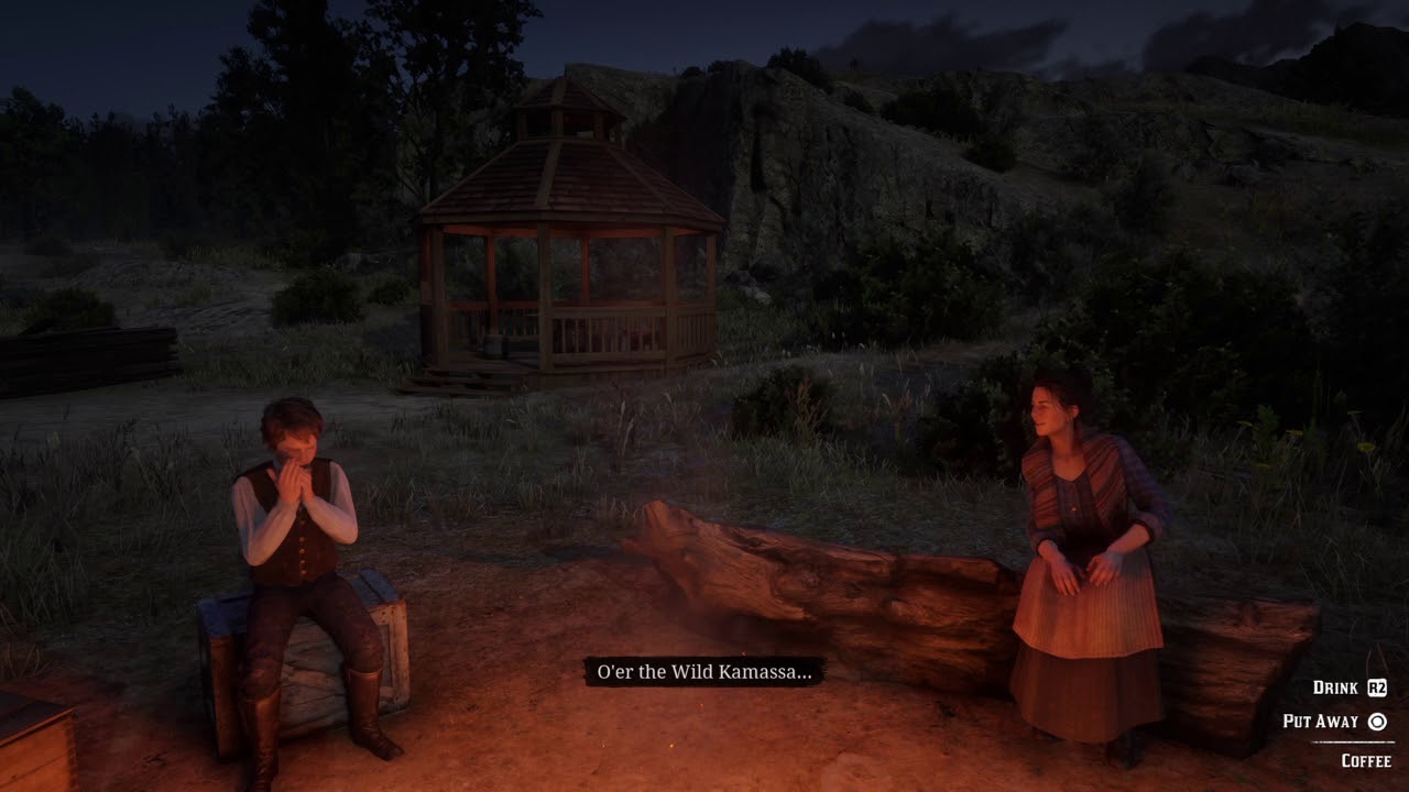 Red Dead Redemption 2 - Abigail Sings Shenandoah - YouTube