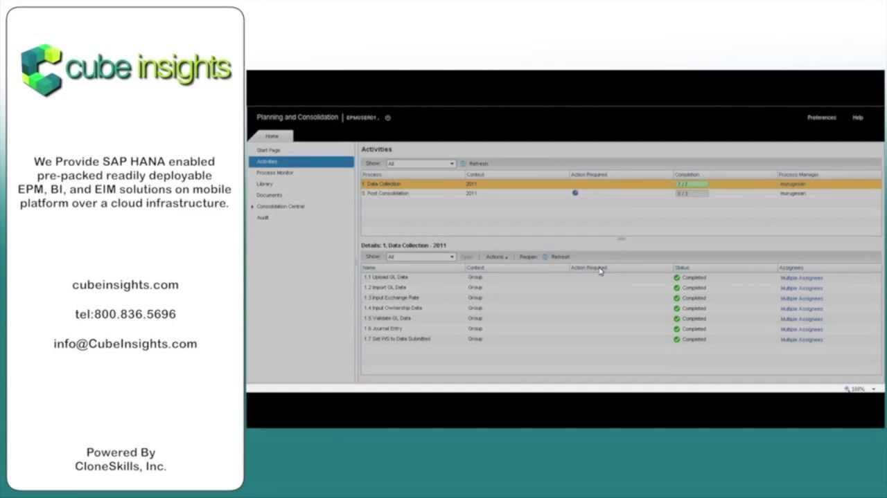 SAP BPC NW 10.0 - Financial Fast Close with Step Consolidation Enabled ...