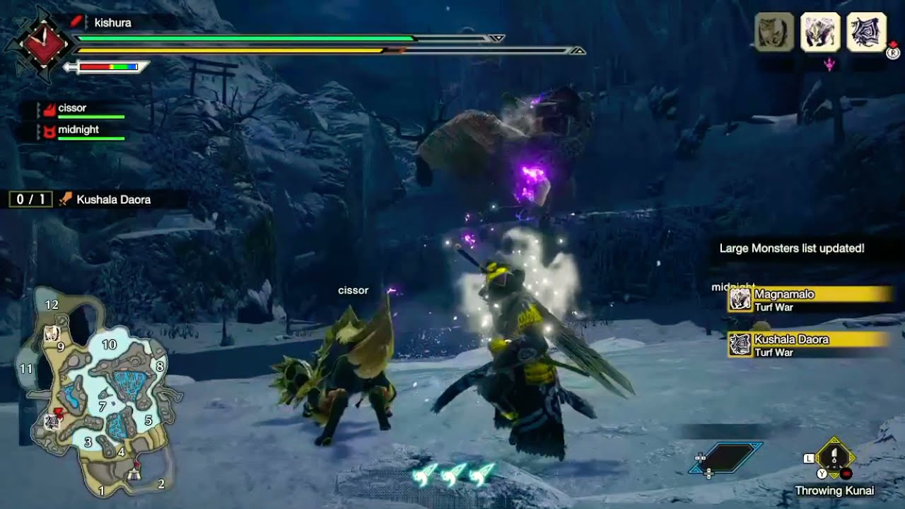 MHR: Magnamalo vs Kushala Daora turf war - YouTube