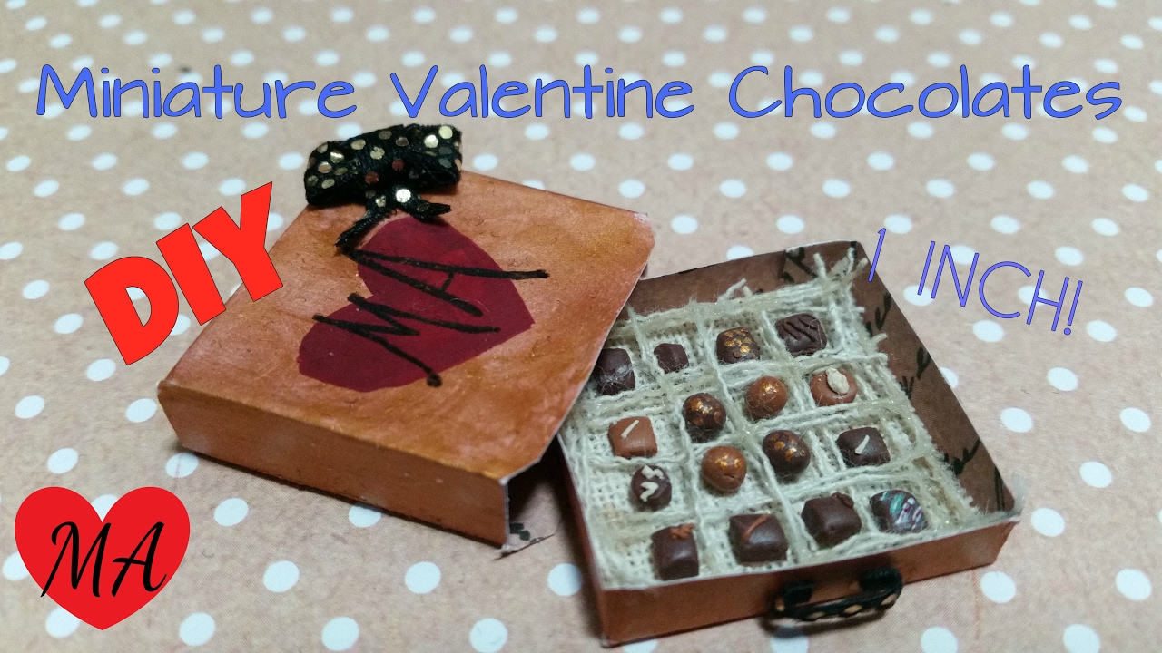 MINIATURE chocolate TUTORIAL // DOLLHOUSE // DIY - YouTube