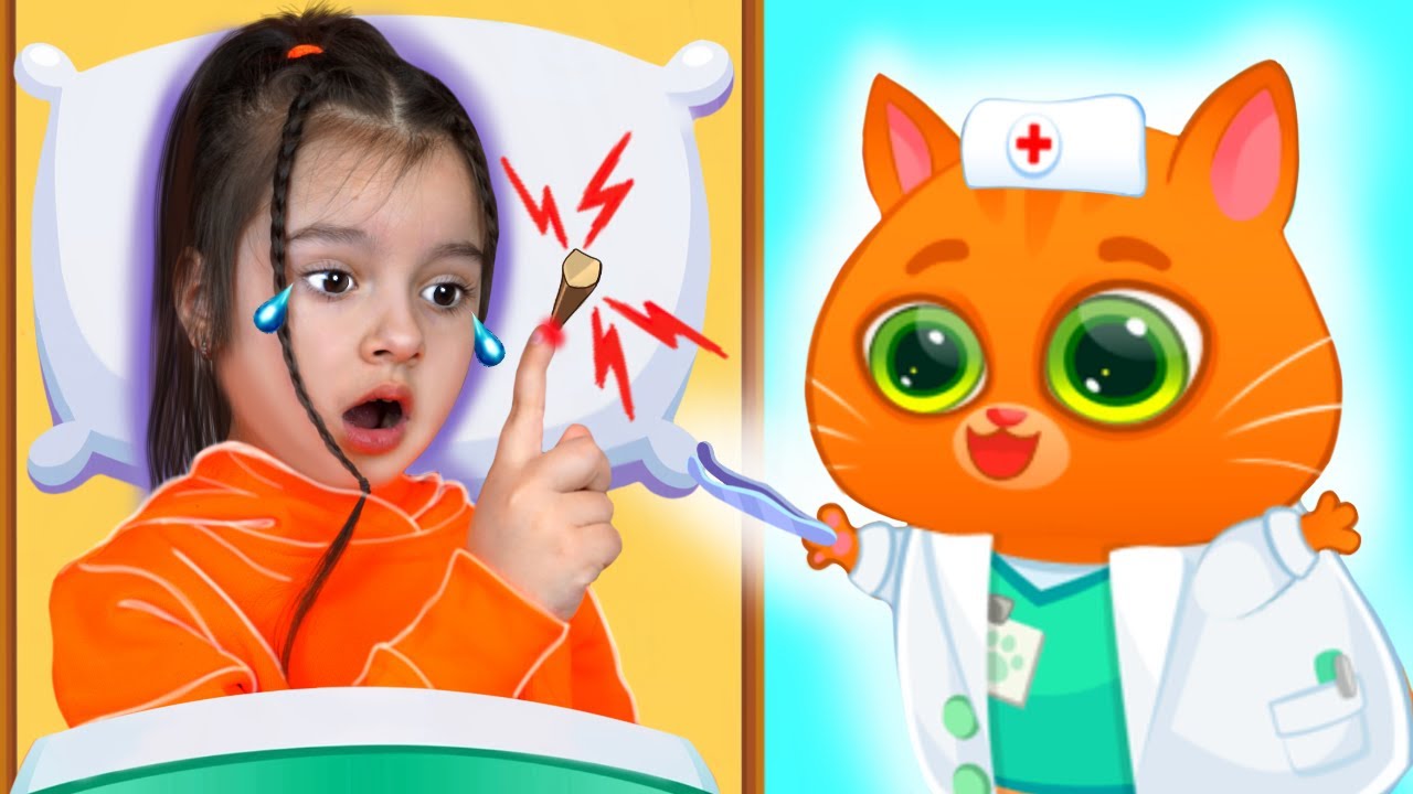 Арина попала в игре с котиком Bubbu и песиком Duddu в Больницу | Бубу и ...