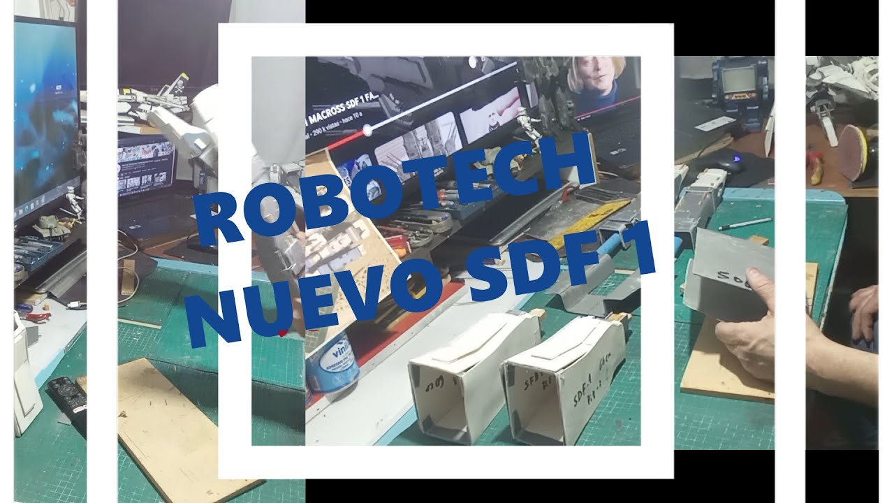 ROBOTECH NUEVO SDF 1 en PVC CASI UN 100% - YouTube
