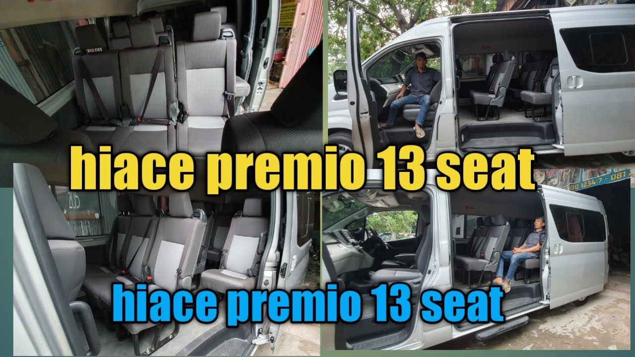 hiace premio 13 seat - YouTube