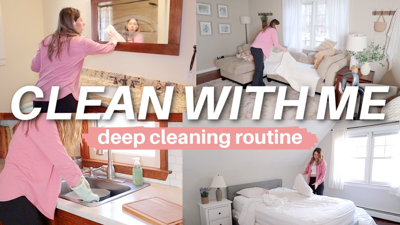 spring cleaning routine 2025! full house clean with me in one day ...