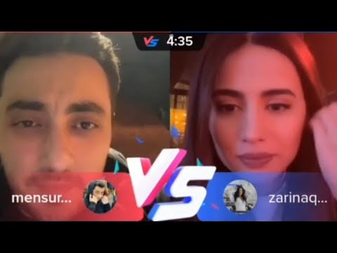 Mensur Şerif vs Zarina Qurbanova // tiktokda maraqli yaris