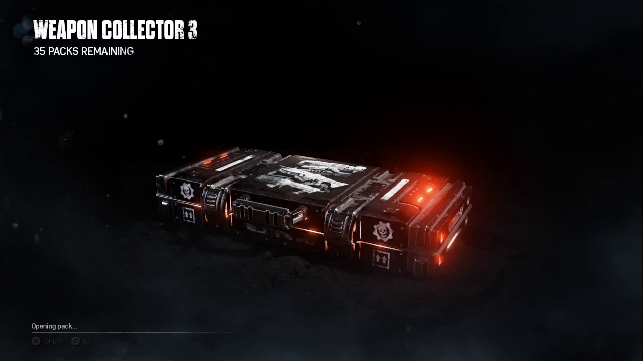 Gears of war weapon collector 3 Pack 70 openings! - YouTube