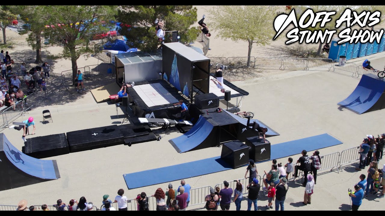 Off Axis Stunt Show - BMX, Trampoline Wall, Parkour, Circus Show - High ...