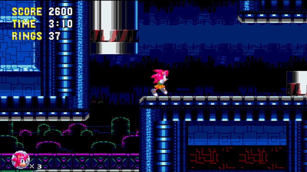 Sonic Triple Trouble "16-Bit": Atomic Destroyer Zone Act 2 (Amy) [4K ...