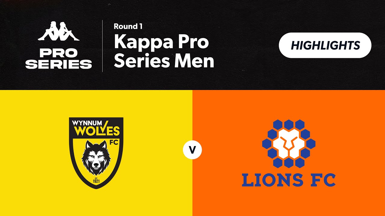 Kappa Pro Series Men Round 1 - Wynnum Wolves vs. Lions FC Highlights ...