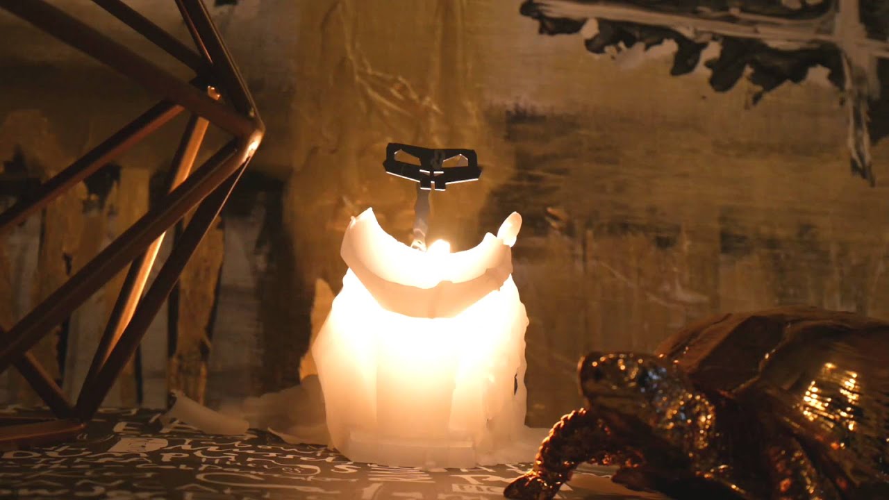 Pyro Pet Bunny Rabbit Hoppe Peach Candle Burn Timelapse - YouTube