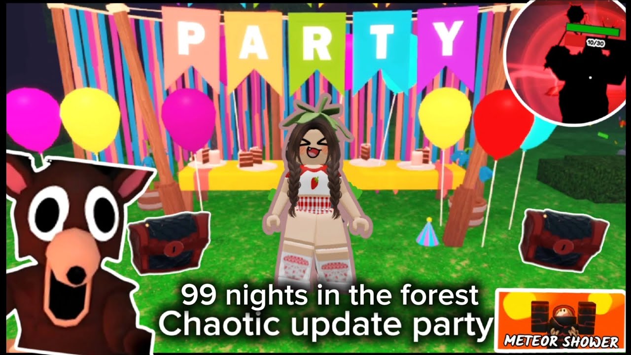 CHAOTIC update party in 99 night in the forest! - YouTube