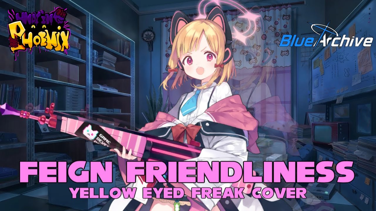 【FNF × Blue Archive】Feign Friendliness (Yellow Eyed Freak but Momoi ...