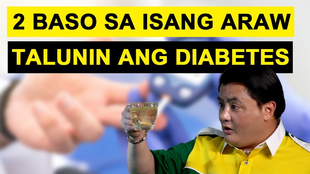 2 baso sa isang araw, huwag mag alala sa mga komplikasyon ng diabetic ...