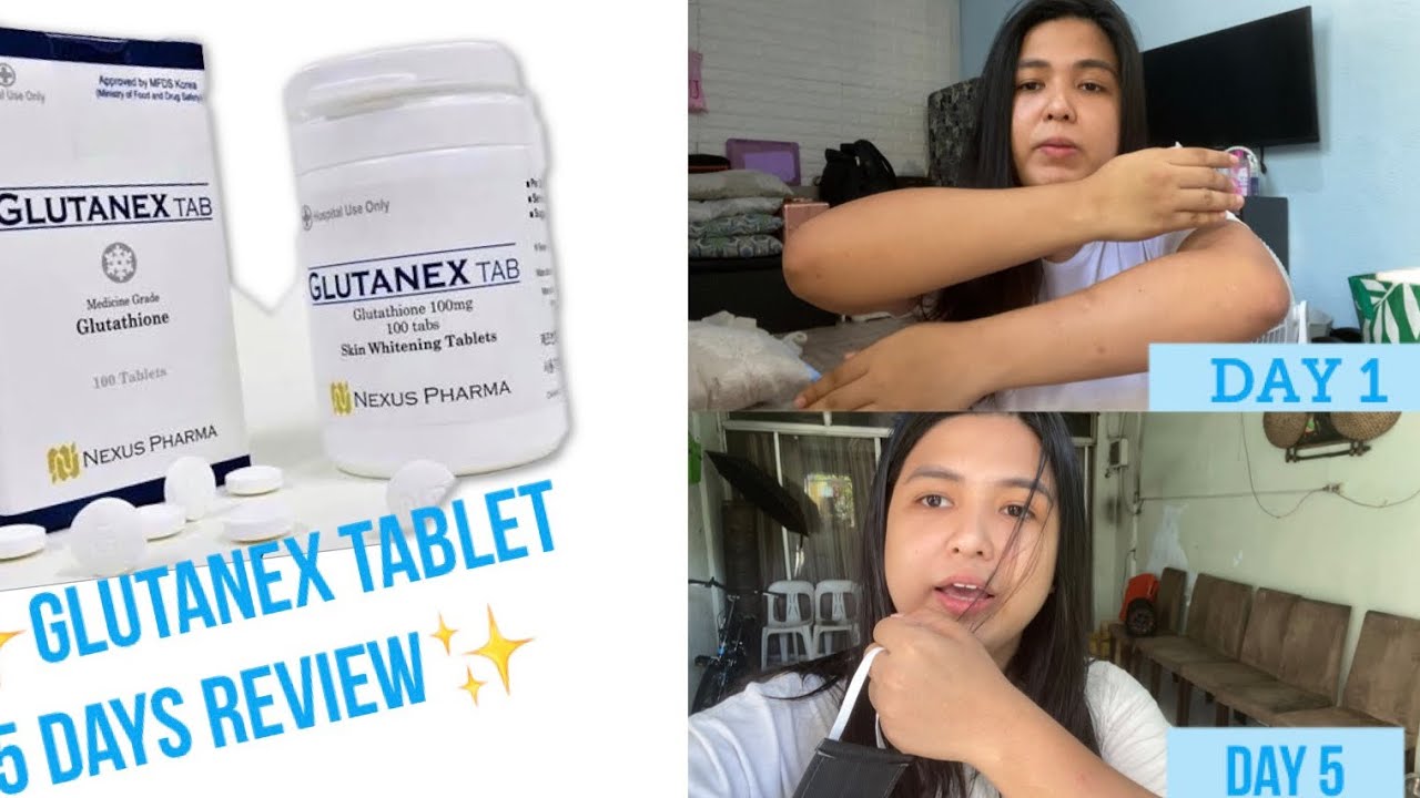 GLUTANEX TABLET 5 DAYS REVIEW - YouTube