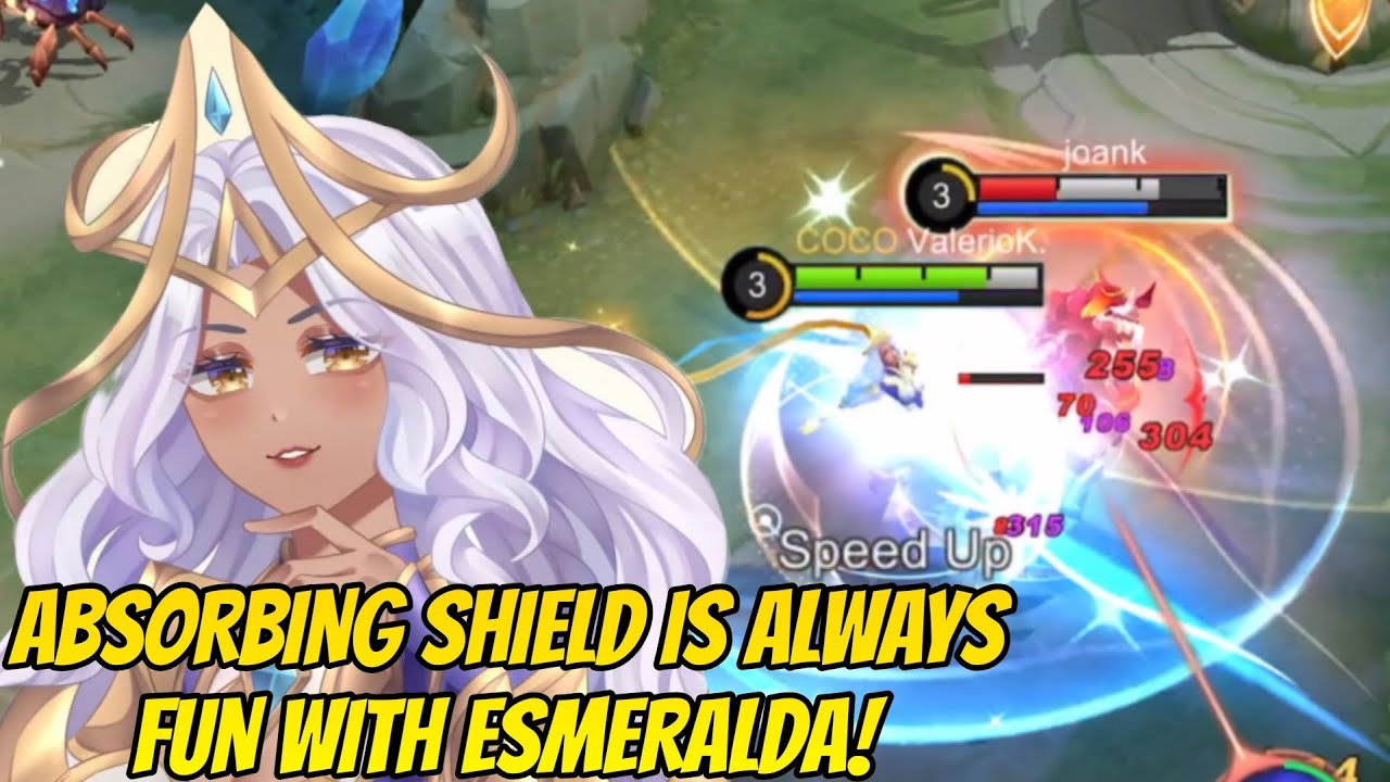 ABSORBING SHIELD IS ALWAYS FUN WITH ESMERALDA!! | Mobile Legends - YouTube
