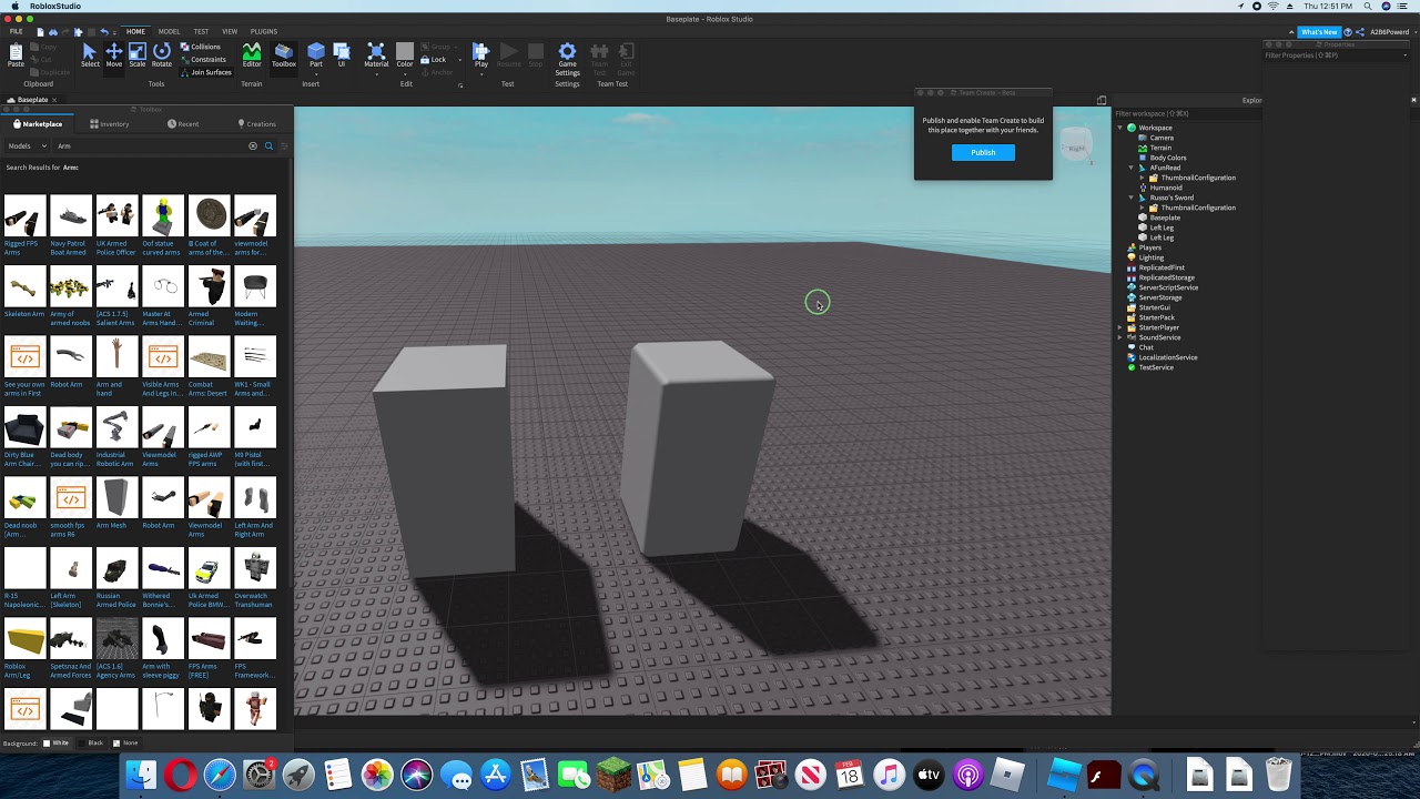 How to make A leg mesh in roblox studio - YouTube