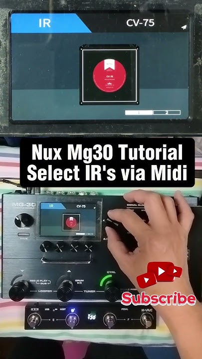 Nux Mg30 Creating Selectable IR Type using M-Vave midi footswitch #shorts #short #youtubeshorts ...