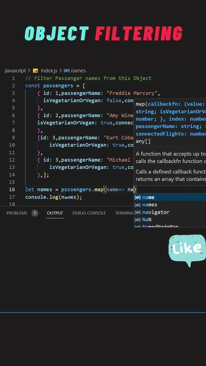 Filter Objects In Javascript Like A Pro Javascriptmap Arrowfunctions Youtube