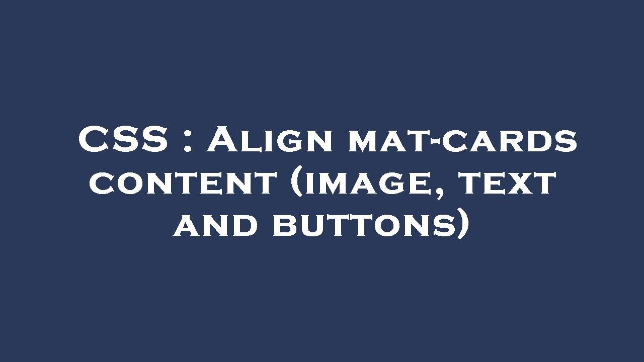 Mat-Card Css Examples at Janna Altieri blog Mat-Card Css Examples at Janna Altieri blog
