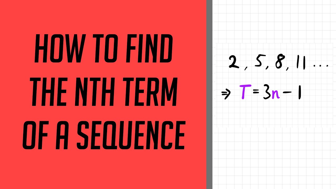 How to find the Nth Term of a Sequence - YouTube
