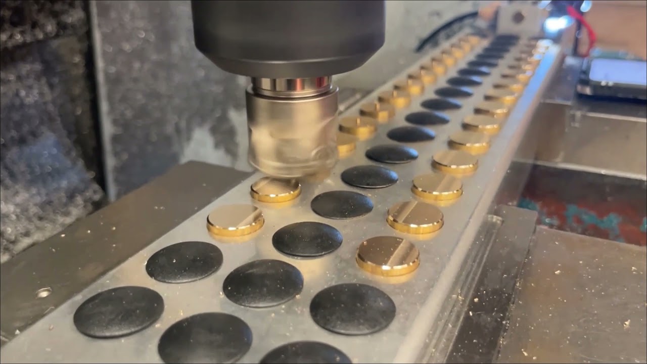Tandem milling and chamfering 28 pieces in 42 seconds! - YouTube