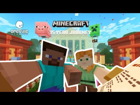 Exploring the Minecraft 15 Year Anniversary Map - YouTube