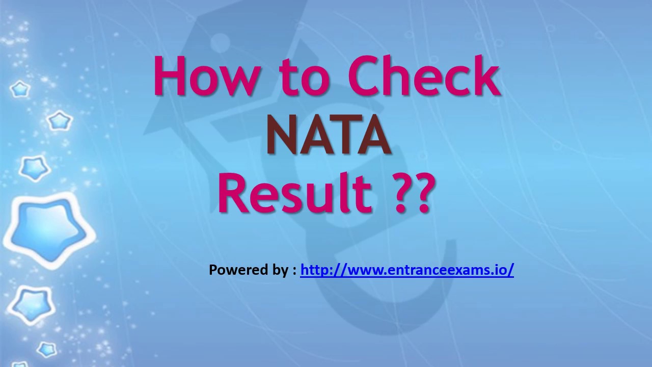 How to Check NATA 2017 Results Online - YouTube
