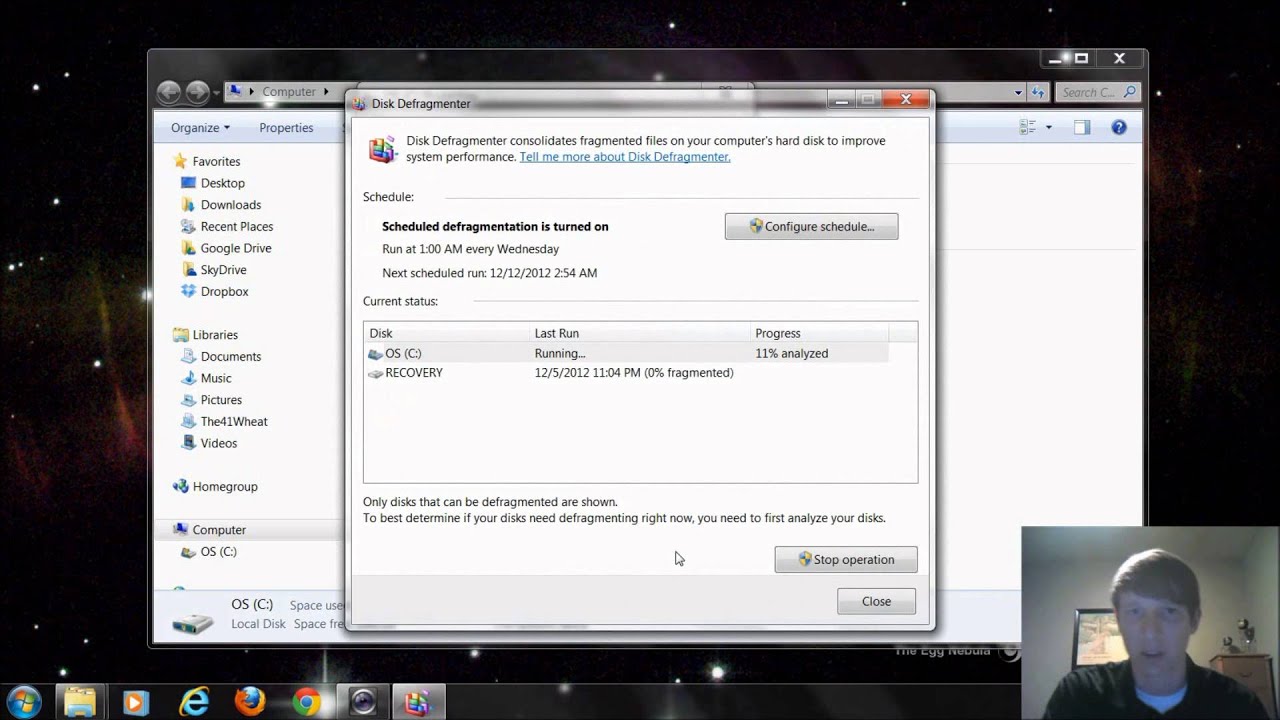 Cleaning Up A Windows PC - Disk Defragmenter (4/7) - YouTube