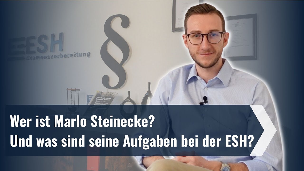 Wer ist Marlo Steinecke? Und was sind seine Aufgaben bei der ESH? - YouTube