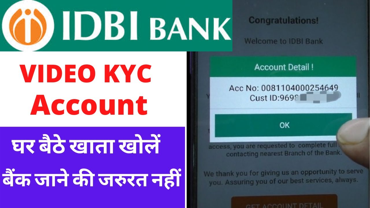 idbi bank video kyc account | IDBI Bank Instant Account Opening-IDBI ...