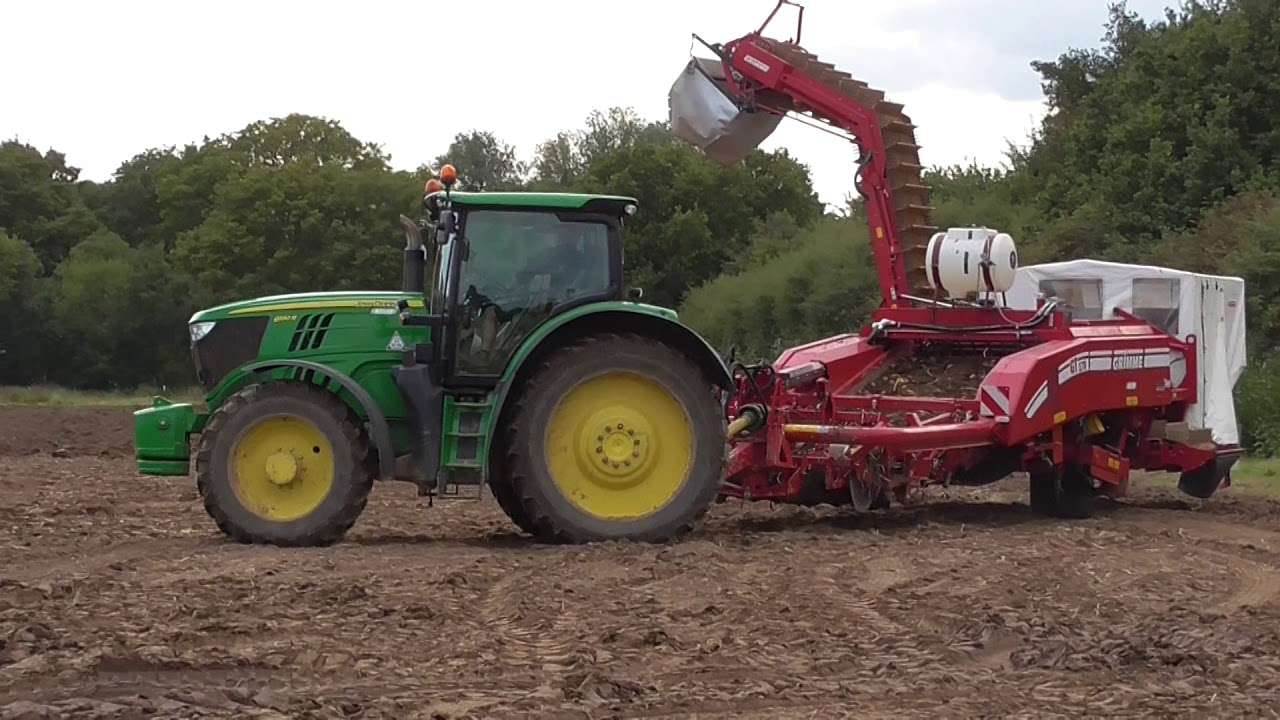 Grimme Gt 170 potato lifter - YouTube