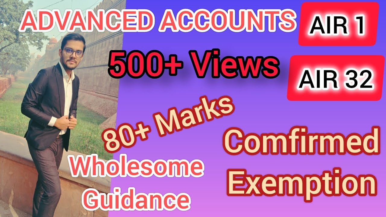 ADVANCED ACCOUNTING GUIDANCE||AIR1||. #ca #motivation #result # ...