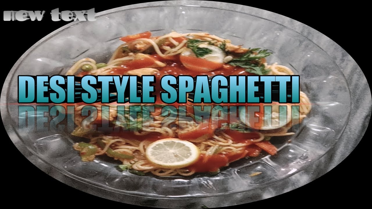 Desi spicy spaghetti , mouthwatering spaghetti - YouTube