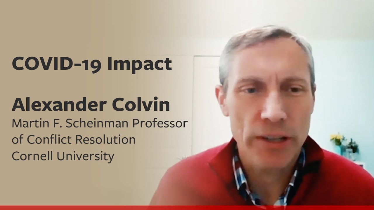 COVID-19 impact: Alex Colvin on the labor force - YouTube
