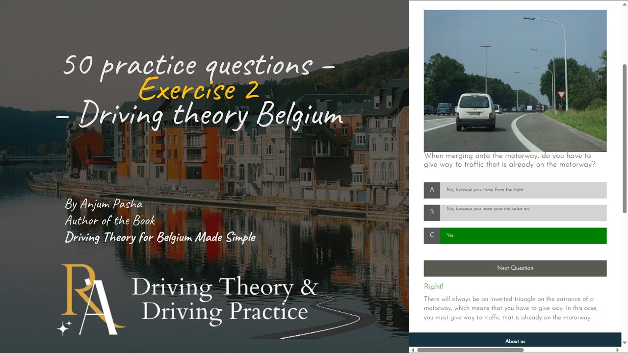 Video 2 - Brussels, Flanders, and Wallonia Driving Theory Test in ...