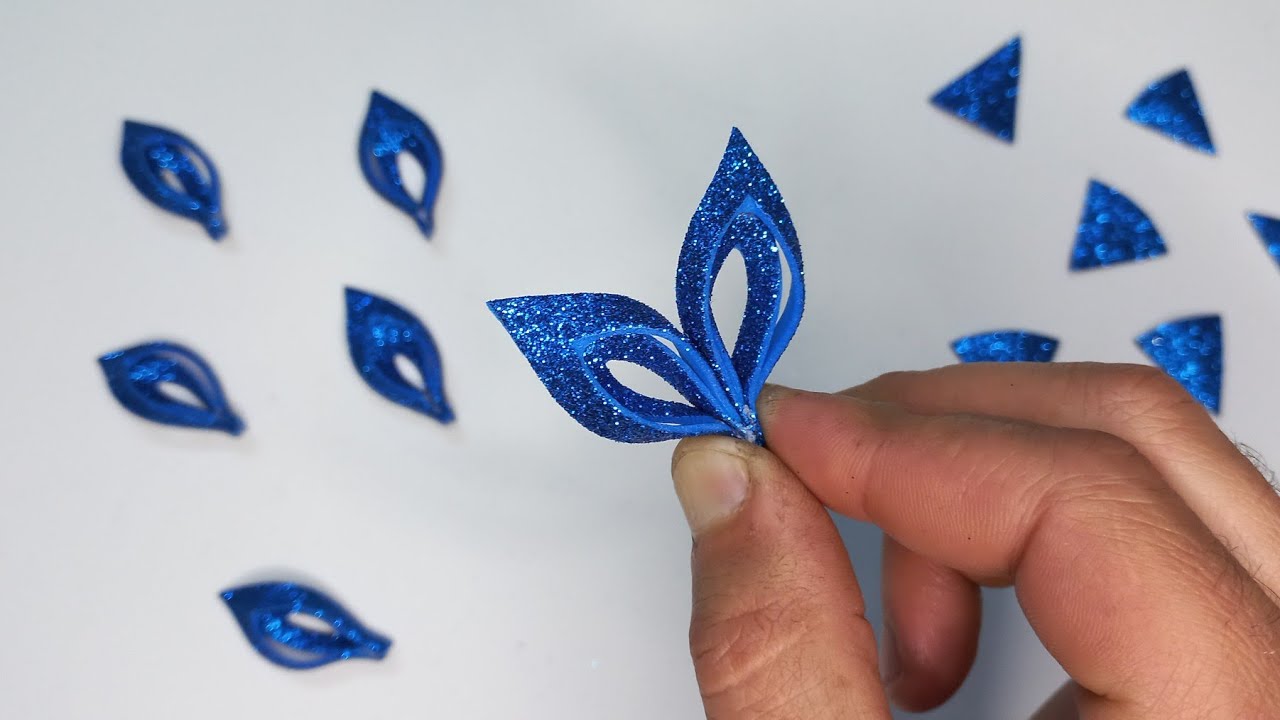 Beautifull decoration from foam sheets,make it in minutes 😍 - YouTube