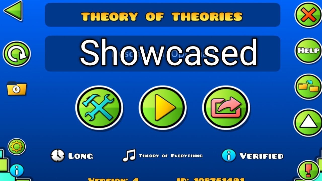 Showcasing my level Theory of theories[Geometry dash] - YouTube