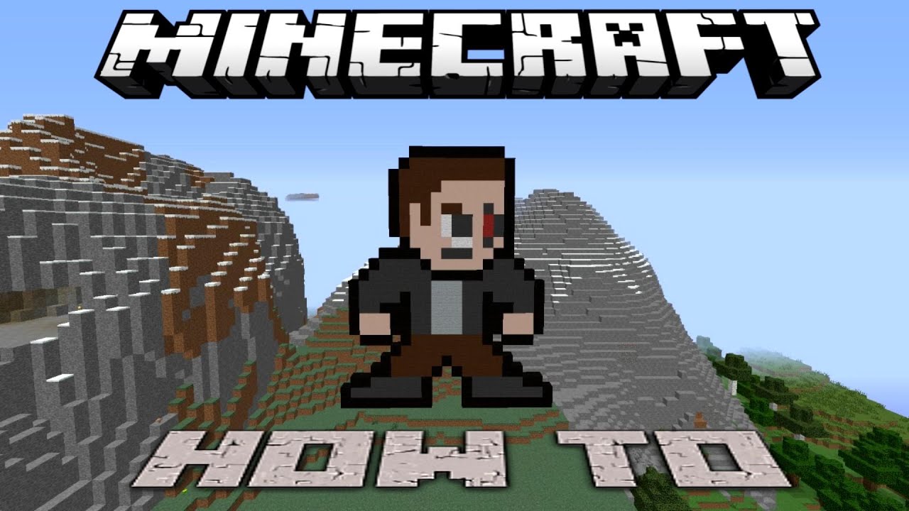 Minecraft ~8 Bit~ HOW TO : The Terminator ( Tutorial ) /W Killerkev ...
