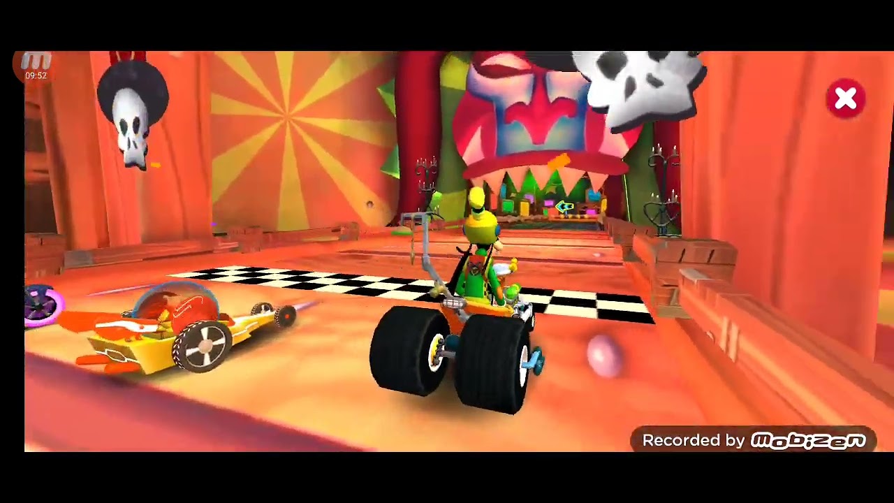 Disney all-star racers - two double cup with Goofy (Intermediate) part ...