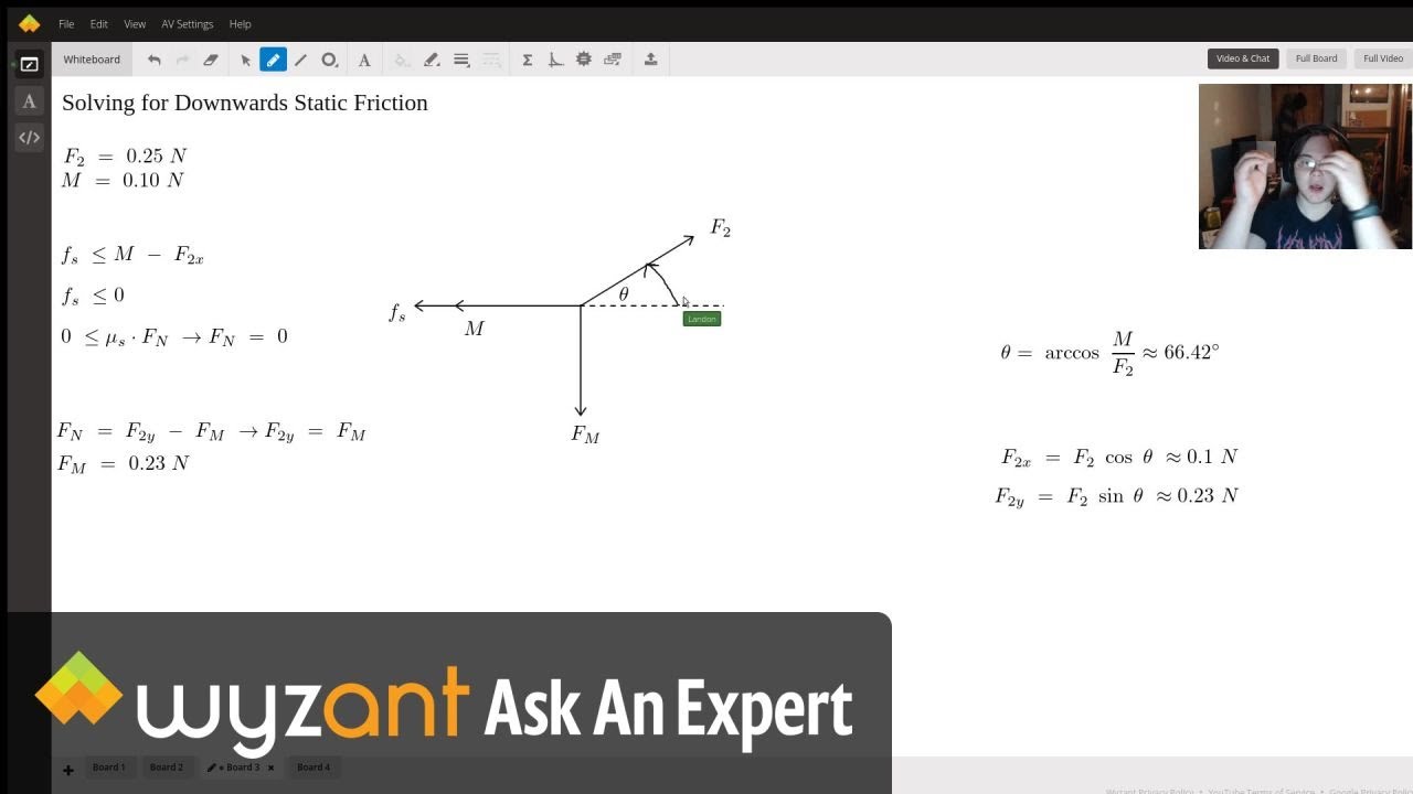 Solving for static friction of a magnet upon a refrigerator. - YouTube