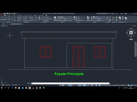 Formation AutoCAD pour Débutant #5 - Façade Principale