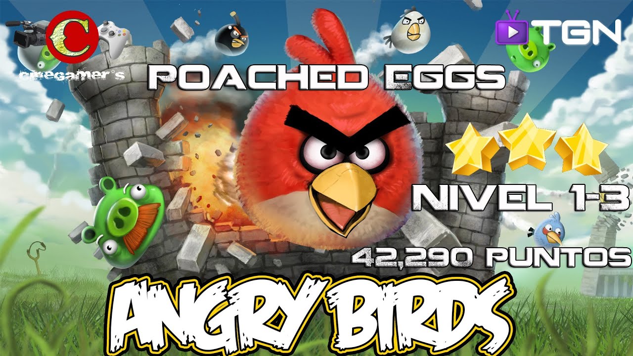 Angry Birds Trilogy Poached Eggs Walkthrough 1-3 - YouTube