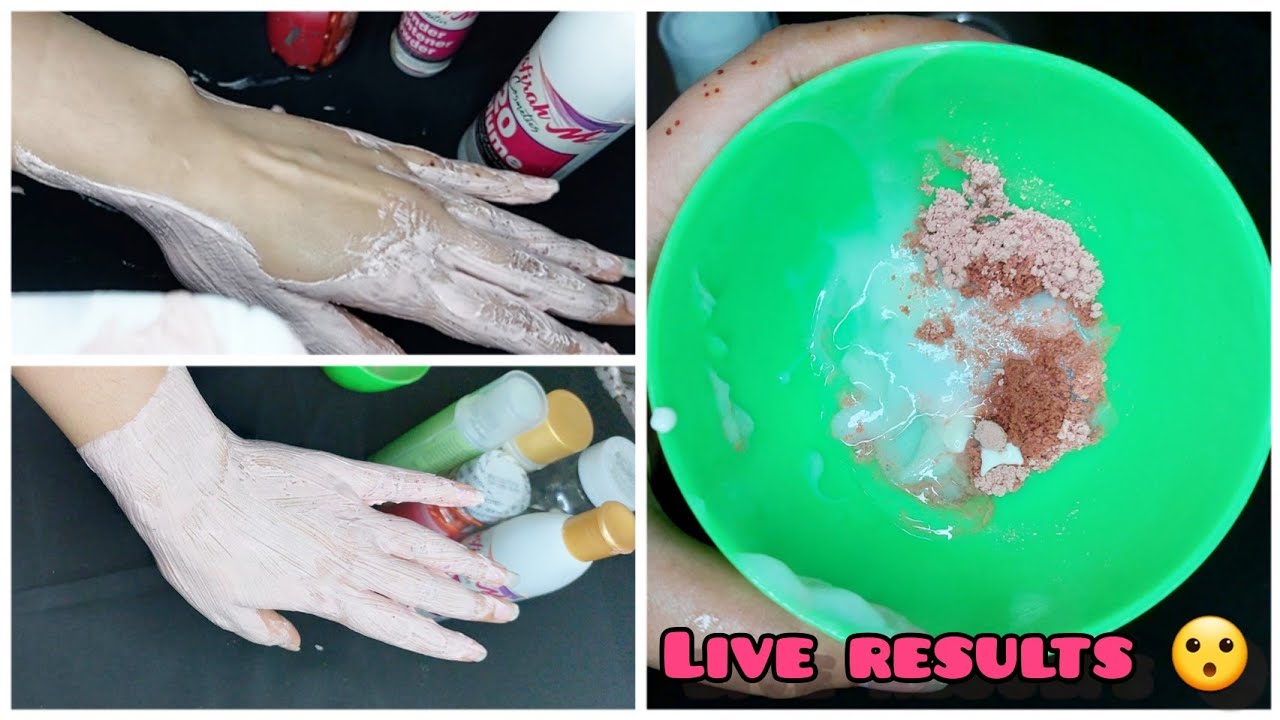 Parlor secret whitening bleach at home | Whitening bleach for hand and ...