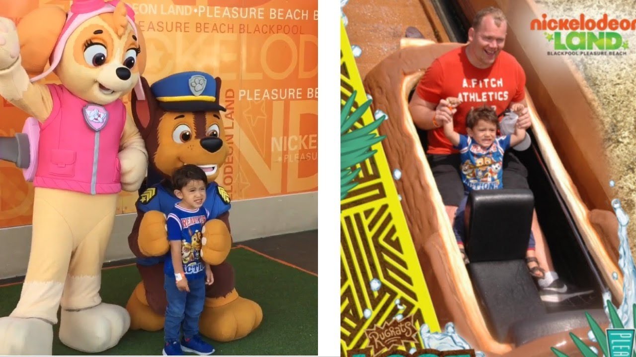 Blackpool Pleasure Beach, Nickelodeon Land (followed by white knuckle ...