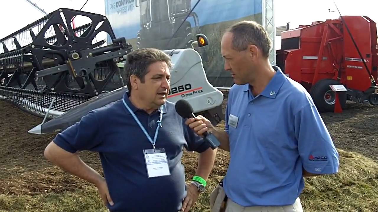 AGCO Combines at the Farm Progress Show 2009 - YouTube