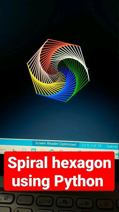 Spiral Hexagon Using Python Trending Trendingshorts Shots Shotsvideo Viral Newsong Trend